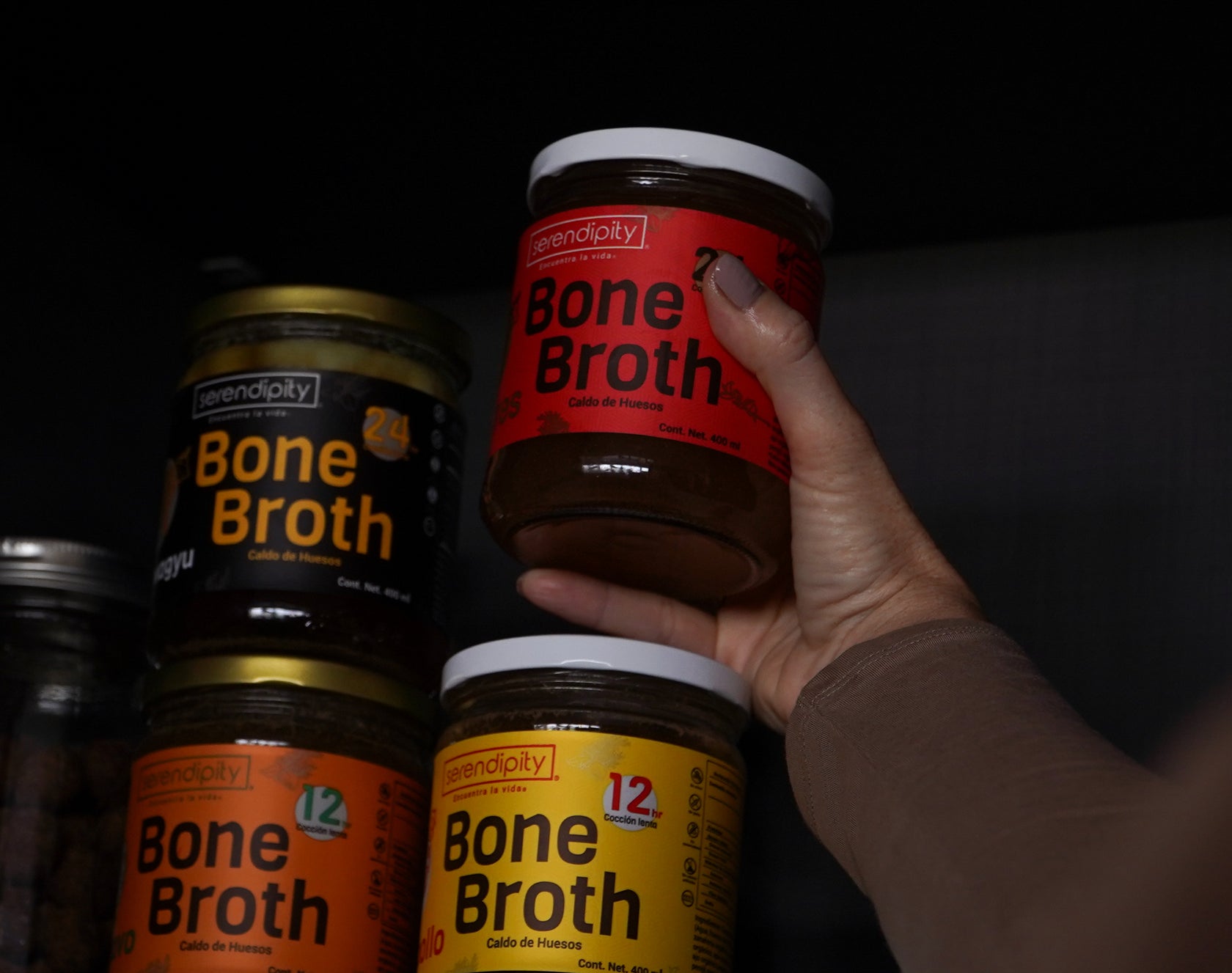 Bone Broth Res - 3, 6 o 12 Frascos Orgánicos – Serendipity Bone Broth